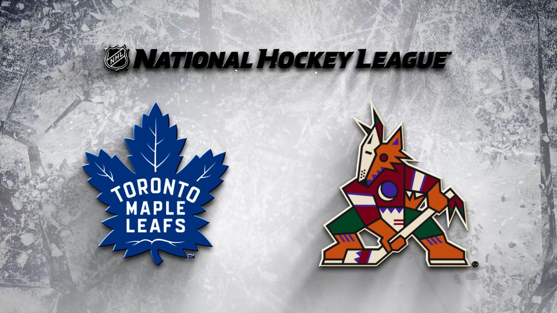 Arizona Coyotes vs. Toronto Maple Leafs